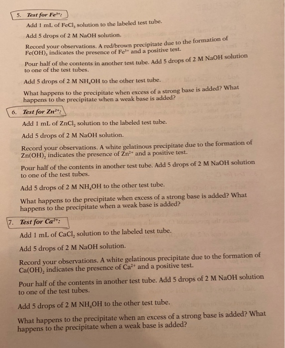 DATA COLLECTION 1. Qualitative Identification of | Chegg.com