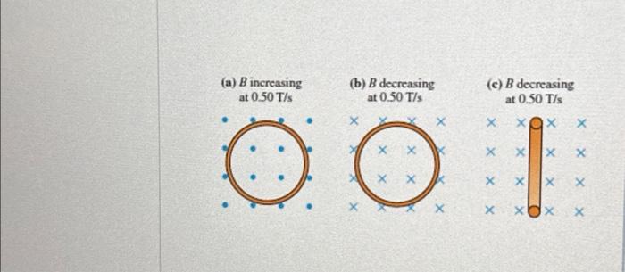 Solved (Figure 1) shows a 18-cm-diameter loop in three | Chegg.com