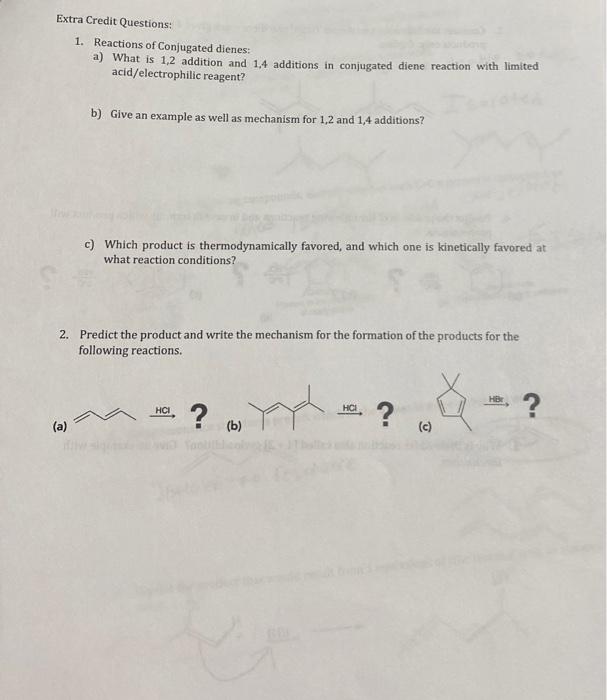 c) Which product is thermodynamically favored, and | Chegg.com