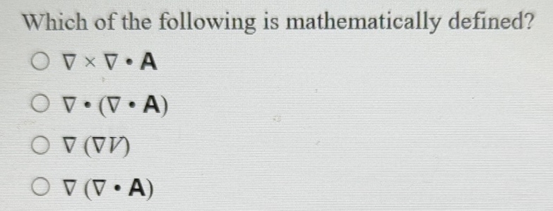 Solved Which of the following is mathematically | Chegg.com