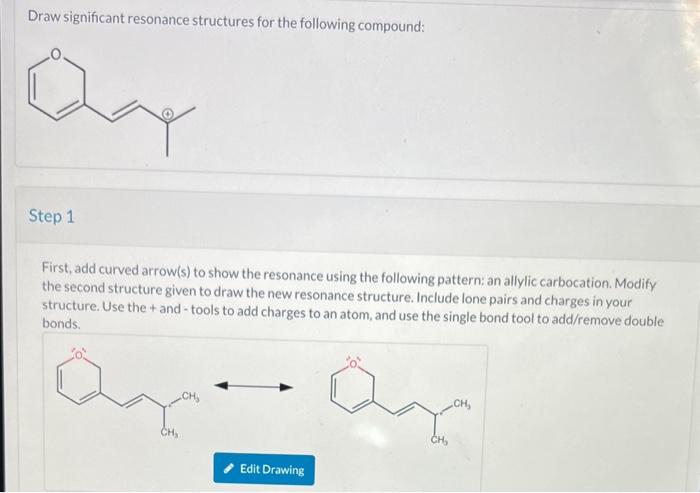 Solved Draw significant resonance structures for the | Chegg.com