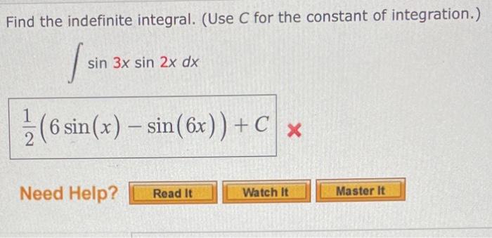 Solved Find the indefinite integral. (Use C for the constant | Chegg.com