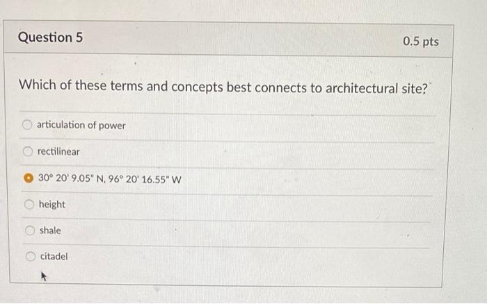 Which of these terms and concepts best connects to | Chegg.com