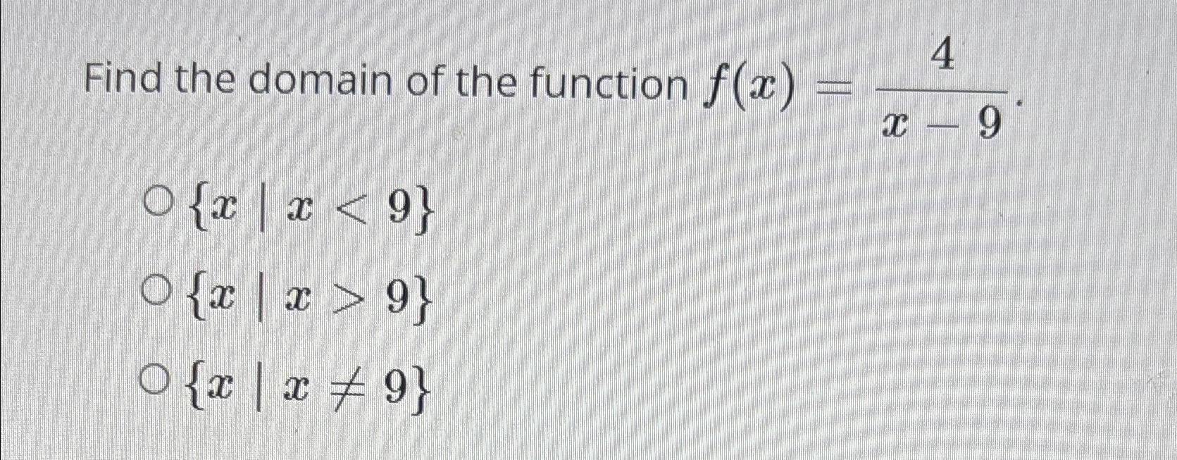 Solved Find the domain of the function | Chegg.com
