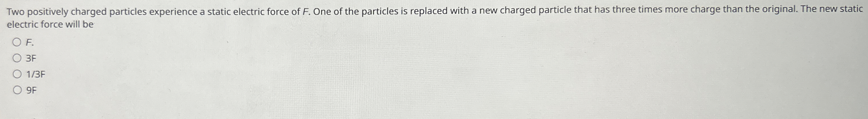 Solved Two positively charged particles experience a static | Chegg.com