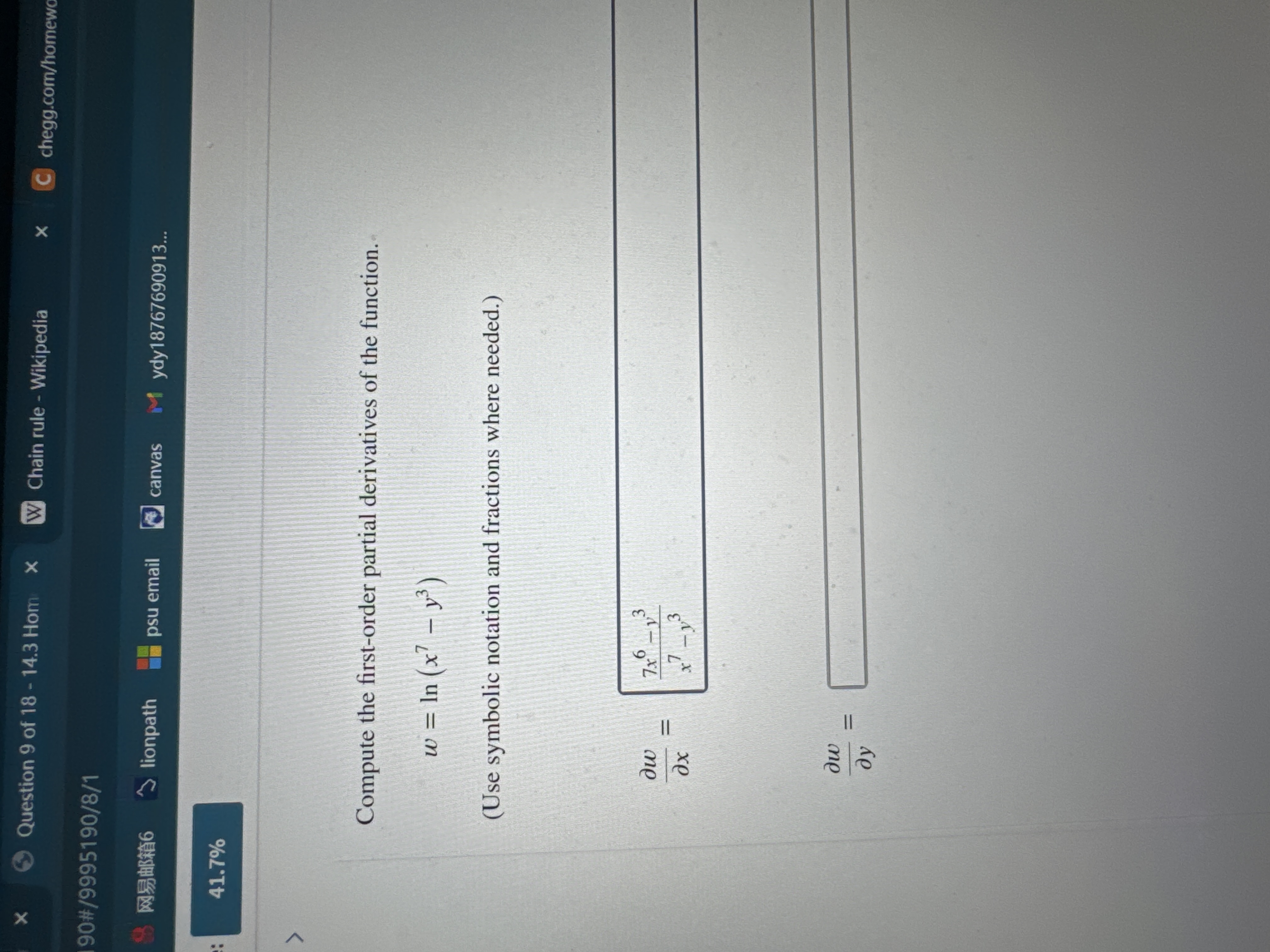 Solved Compute the first-order partial derivatives of the | Chegg.com