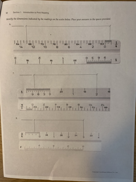 Solved Activity 3-3 Reading a Scale Name Identify the | Chegg.com