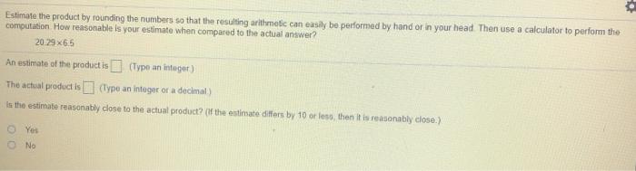 Solved Estimate the product by rounding the numbers so that | Chegg.com