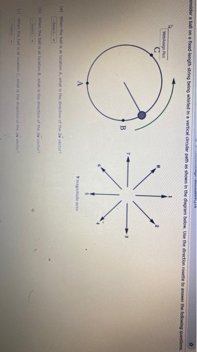Solved -GURUSU onsider a ball on a fixed-length string being | Chegg.com
