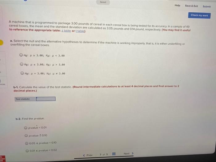 Solved Saved Help Save & Exit Submit Check my work A machine | Chegg.com