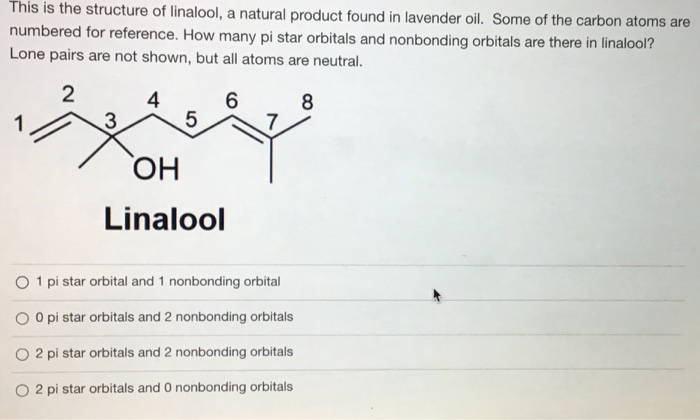 Solved This is the structure of linalool, a natural product | Chegg.com