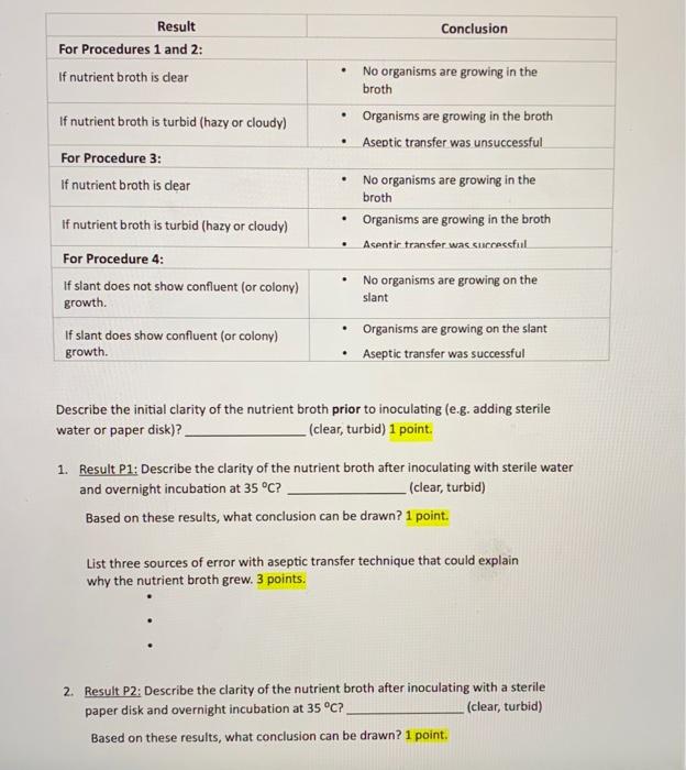 Solved LAB 02-ASEPTIC TRANSFERS WORKSHEET (10 points) | Chegg.com