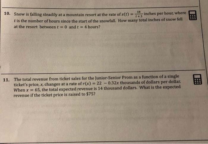 Solved 0. Snow is falling steadily at a mountain resort at | Chegg.com
