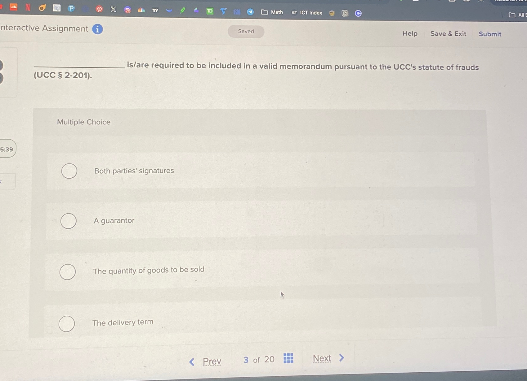 Solved nteractive Assignment iHelpSave & ExitSubmitis/are | Chegg.com
