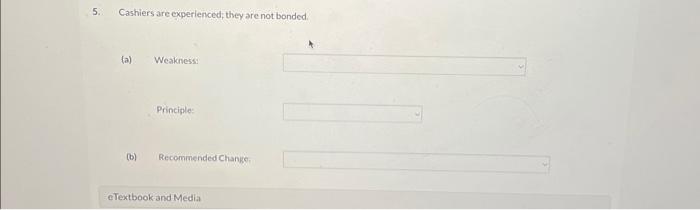 Solved The following control procedures are used at Torres | Chegg.com