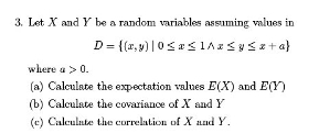 Solved Let x ﻿and Y ﻿be a random variables assuming values | Chegg.com