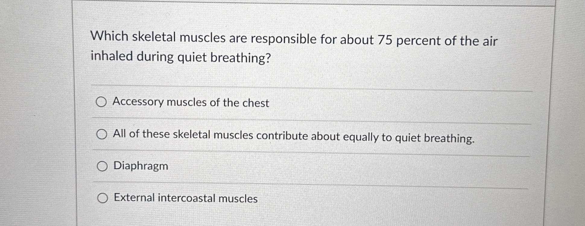 Solved Which skeletal muscles are responsible for about 75 | Chegg.com