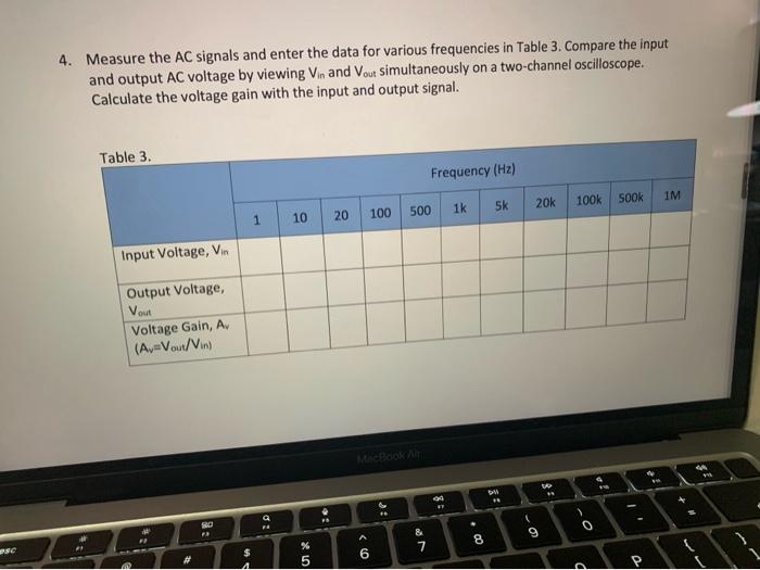 Solved 2. Construct the common-source amplifier shown in | Chegg.com