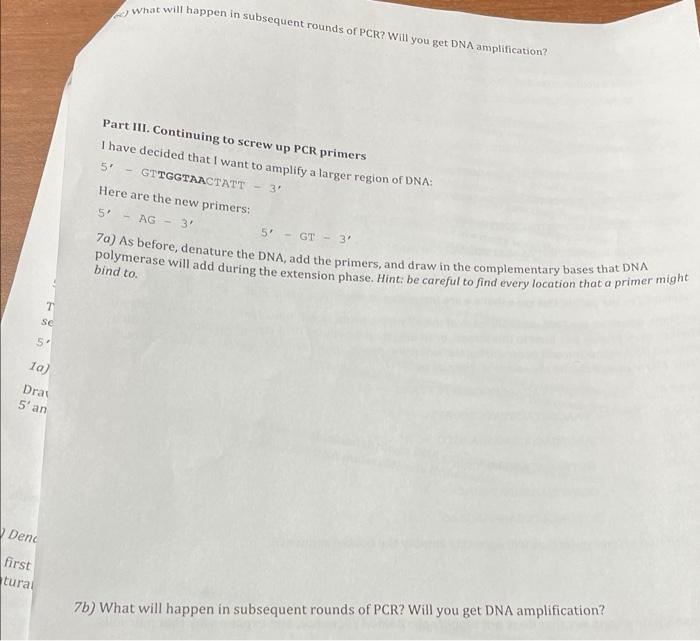 Part II. Screwing up PCR primers As Dr. Boyle learned | Chegg.com