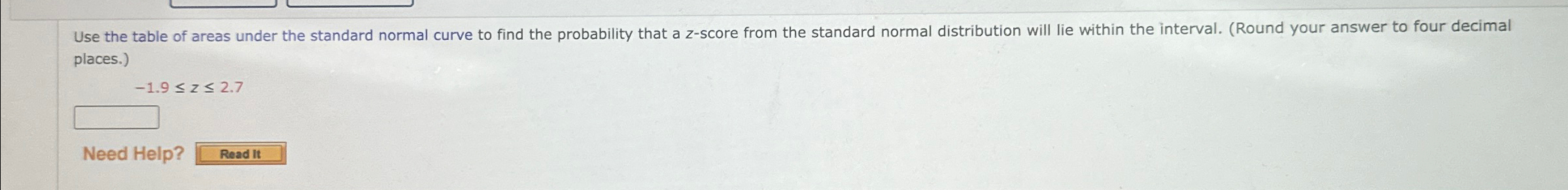 Solved Use the table of areas under the standard normal | Chegg.com