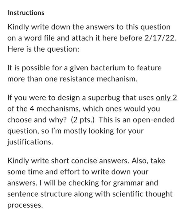Solved Instructions Kindly write down the answers to this | Chegg.com