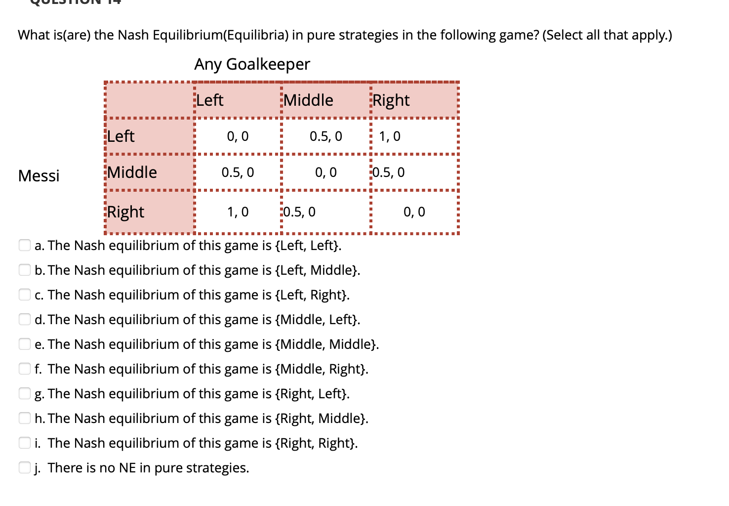 Solved What is(are) ﻿the Nash Equilibrium(Equilibria) ﻿in | Chegg.com