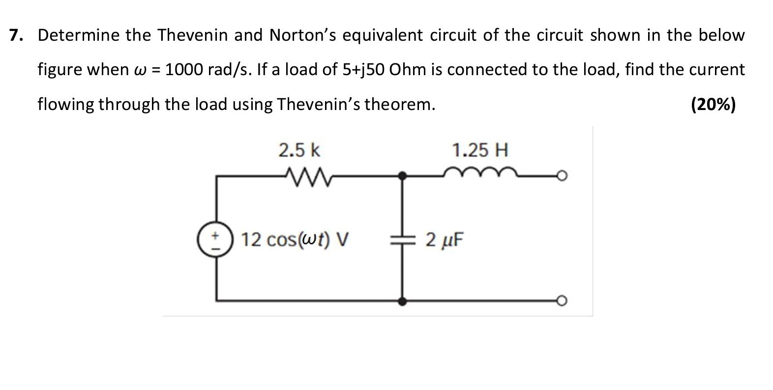 Solved How to solve Determine the Thevenin and Norton's | Chegg.com