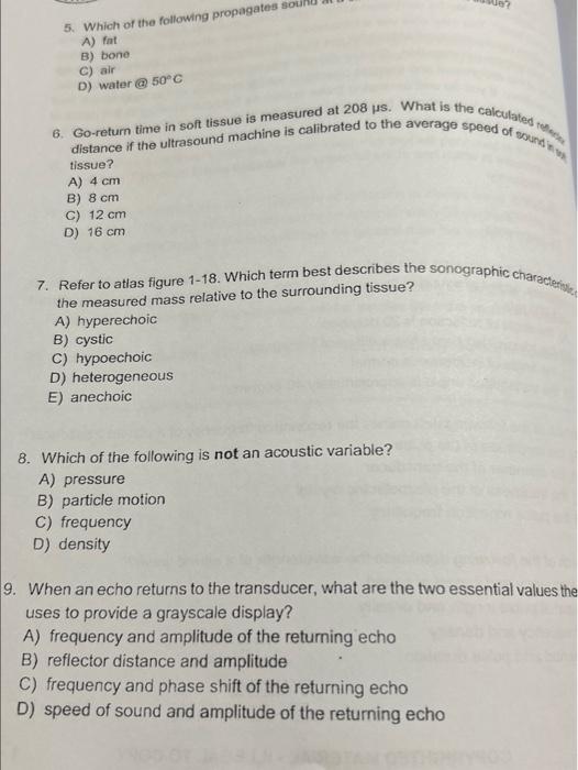 Solved 15. What is the unit of attenuation coefficient? A) | Chegg.com