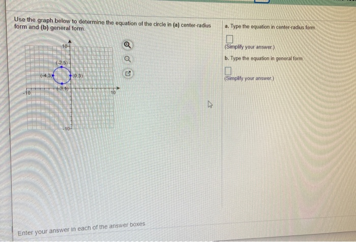 Solved Use the graph below to determine the equation of the | Chegg.com