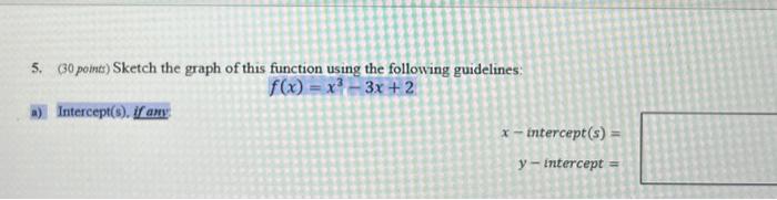 Solved 5. (30 points) Sketch the graph of this function | Chegg.com