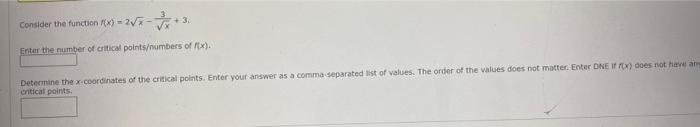 Solved consider the function f(x)=2x−x3+3. Entar the number | Chegg.com