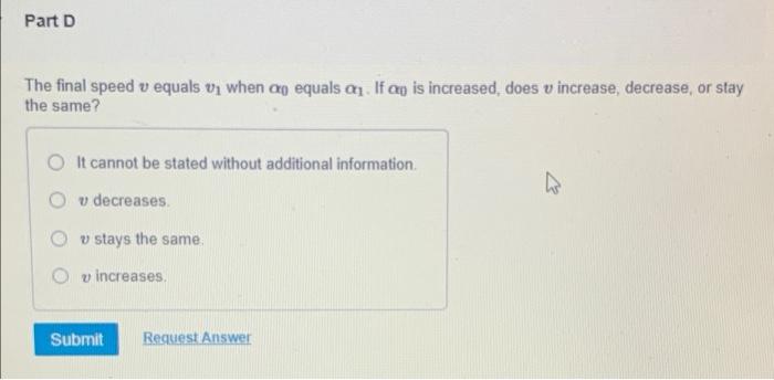 Solved An object is projected with initial speed vo from the | Chegg.com