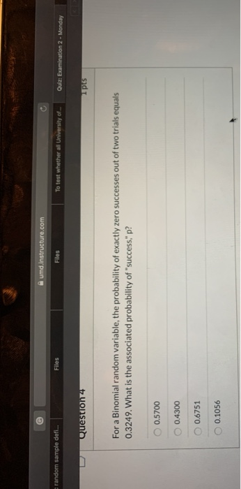 Solved umd instructure.com random sample defi. To test | Chegg.com