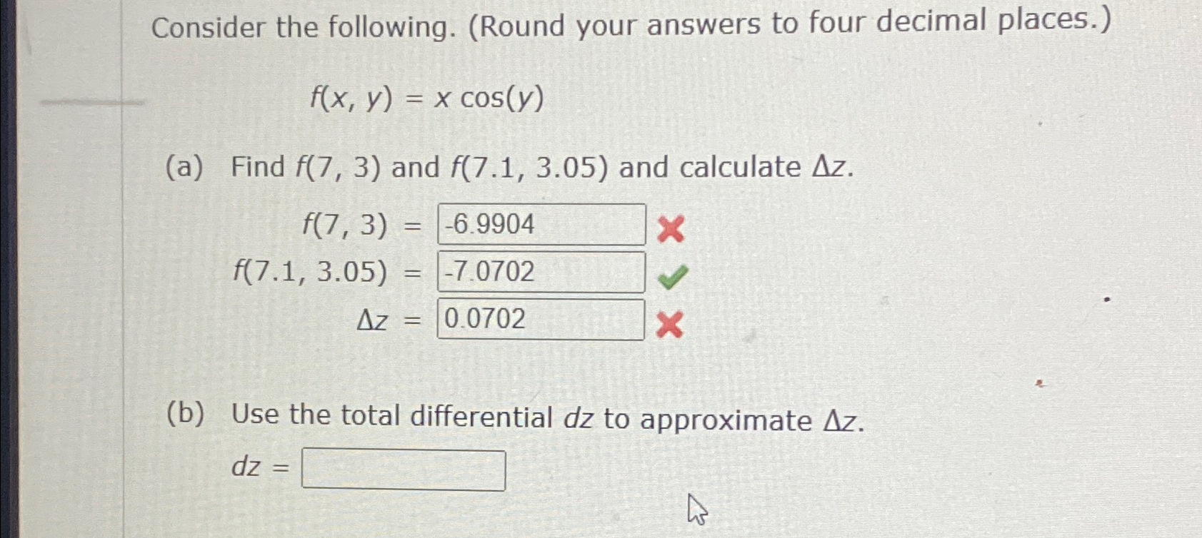 Solved Consider the following. (Round your answers to four | Chegg.com