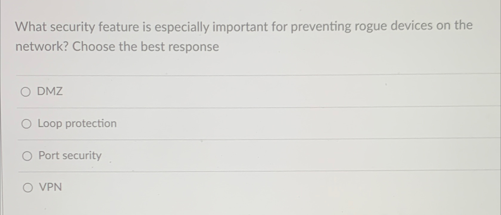 Solved What security feature is especially important for | Chegg.com