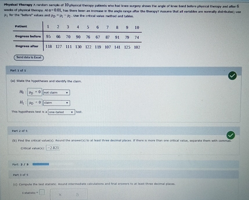 Solved Physical Tharapy A random sample of 10 ﻿physical | Chegg.com