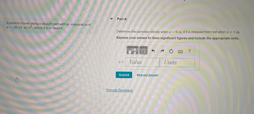 Solved Part AA particle moves along a straight path with an | Chegg.com