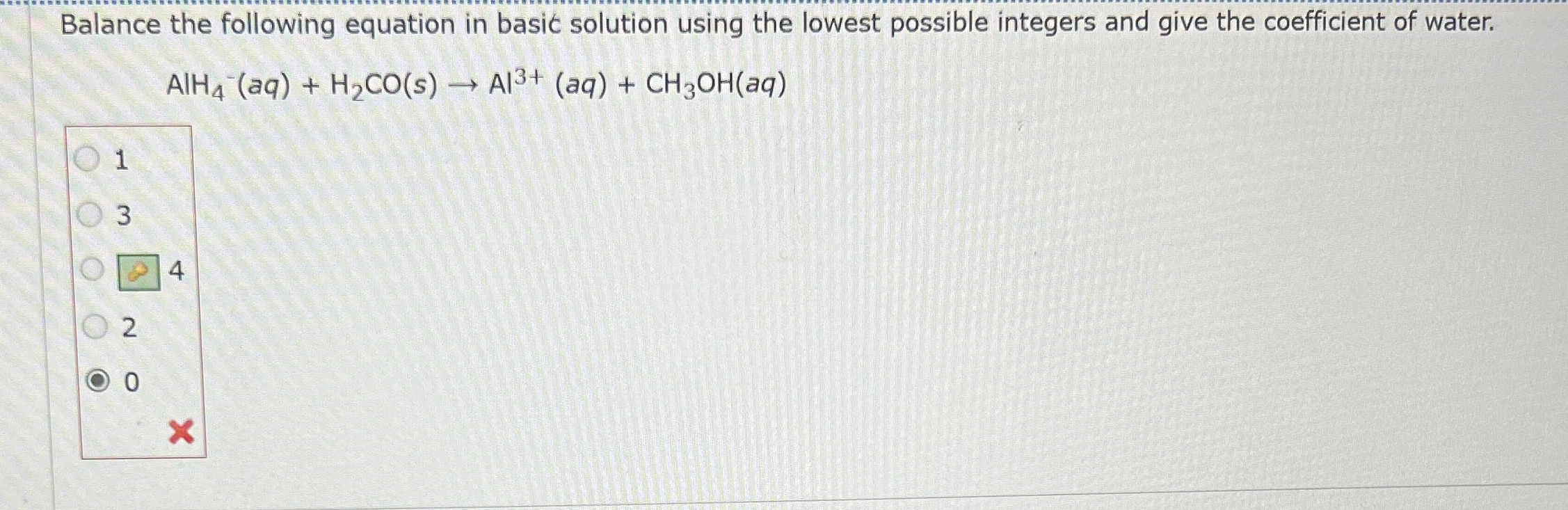 Solved Balance the following equation in basic solution | Chegg.com