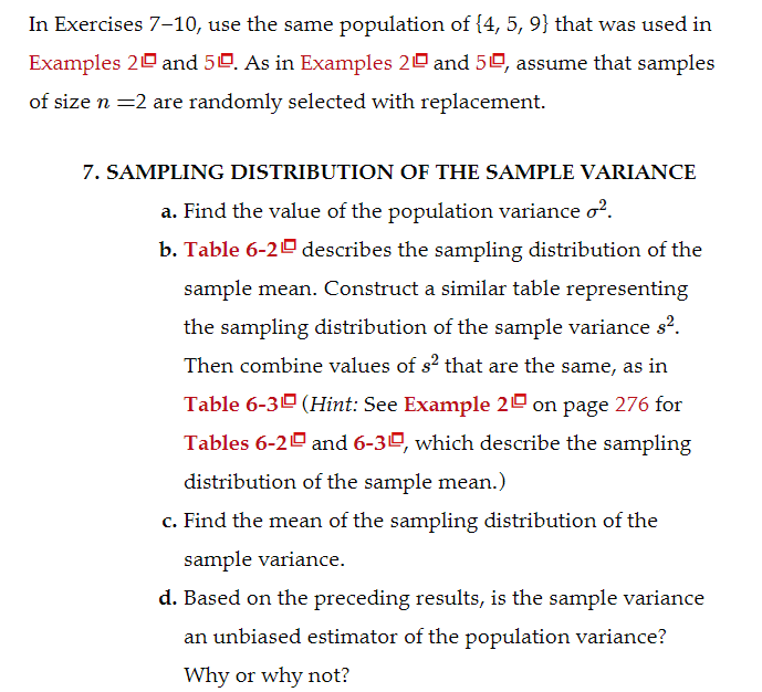 Solved In Exercises 7–10, ﻿use the same population of | Chegg.com