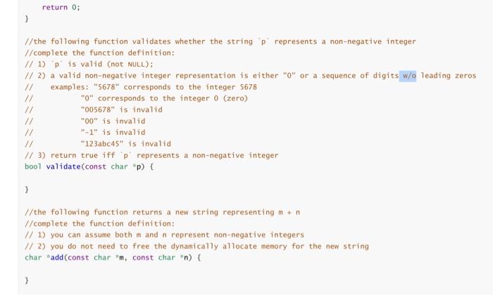 Solved Part 2: Strings representing integers We deal with | Chegg.com