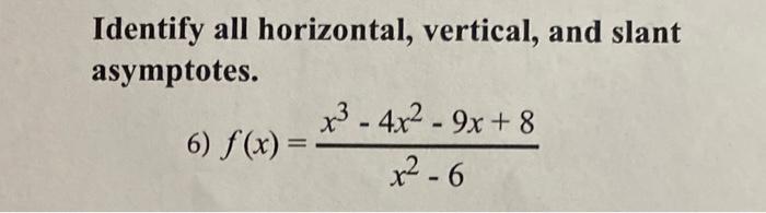 Solved Identify all horizontal, vertical, and slant | Chegg.com