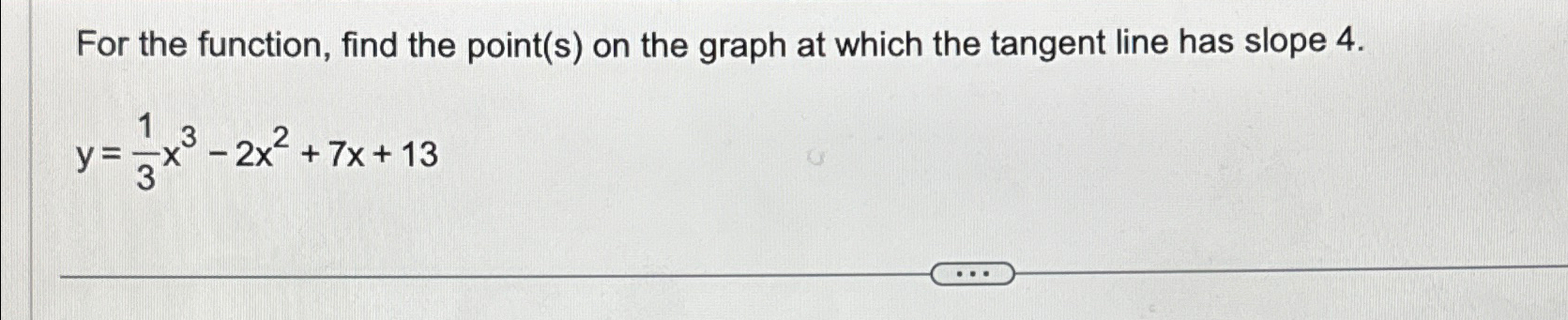 Solved For the function, find the point(s) ﻿on the graph at | Chegg.com