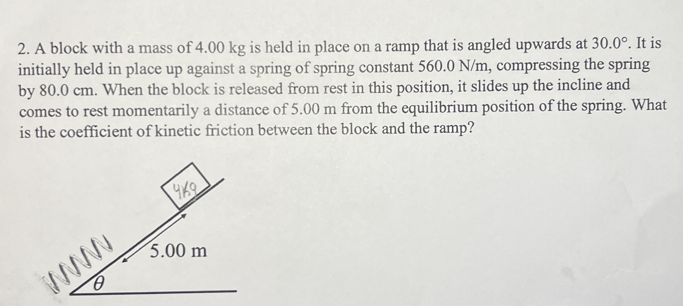 Solved Steps for A block with a mass of 4.00 ﻿kg is held in | Chegg.com