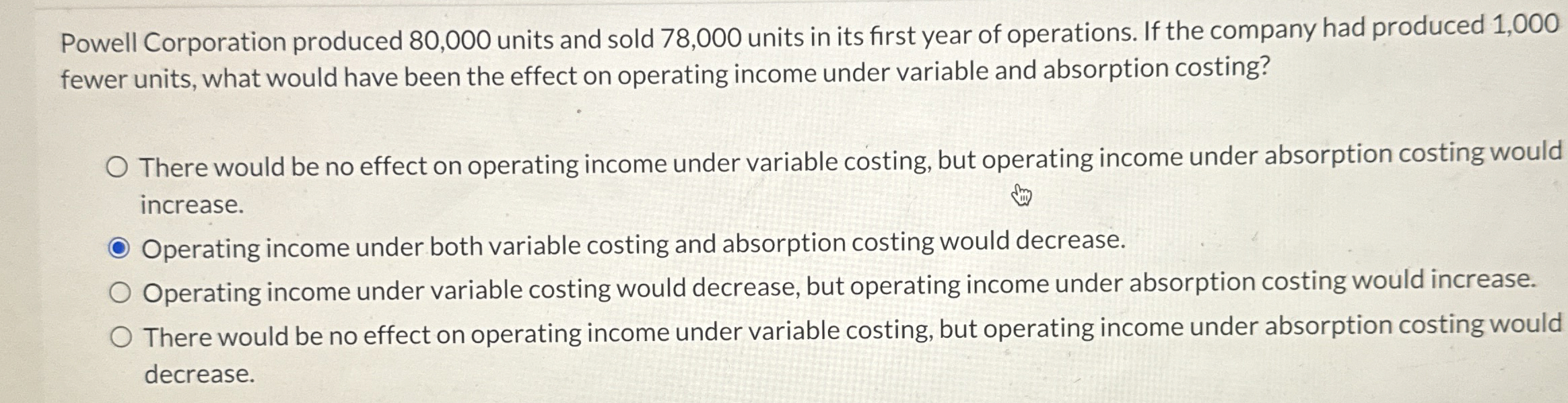 Solved Powell Corporation produced 80,000 ﻿units and sold | Chegg.com