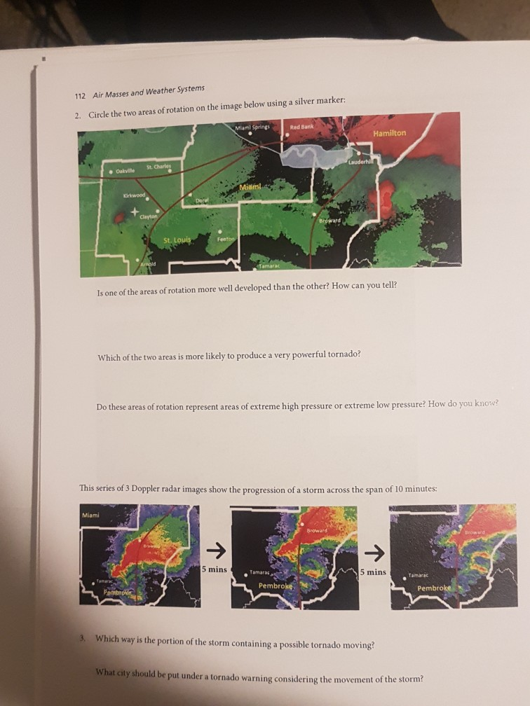 Solved Weather Systems Student ID#: Exercise 4 Real World | Chegg.com