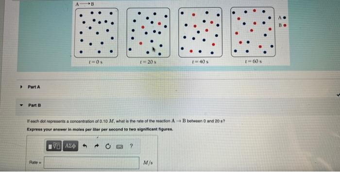 Solved Part A Part 8 If each dot represents a concentration | Chegg.com