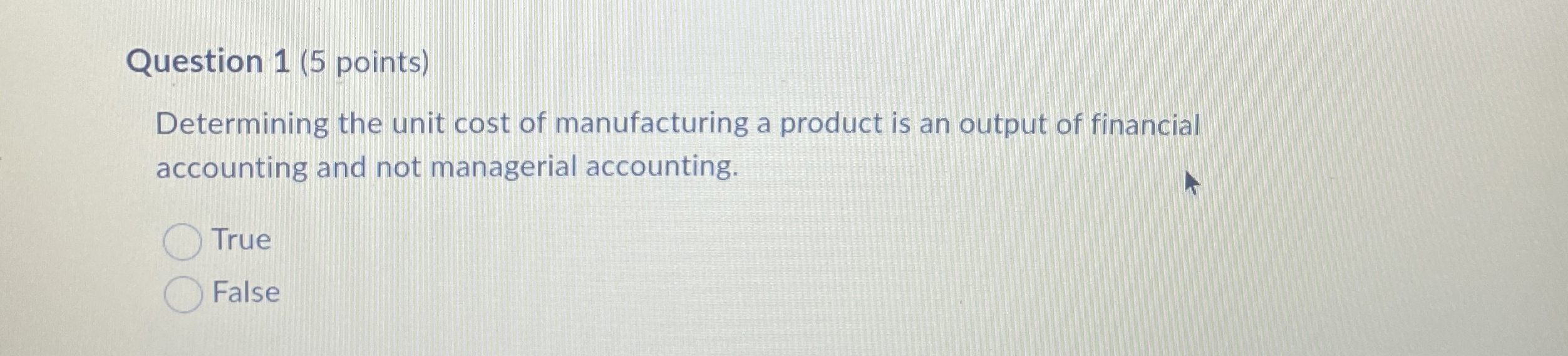 Solved Question 1 (5 points)Determining the unit cost of | Chegg.com Solved Question 1 (5 points)Determining the unit cost of | Chegg.com