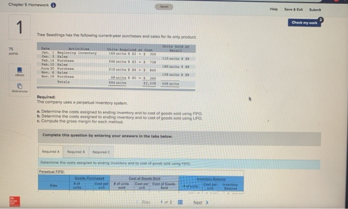 Solved Chapter 5 Homework Help Save & Exit Submit Check my | Chegg.com