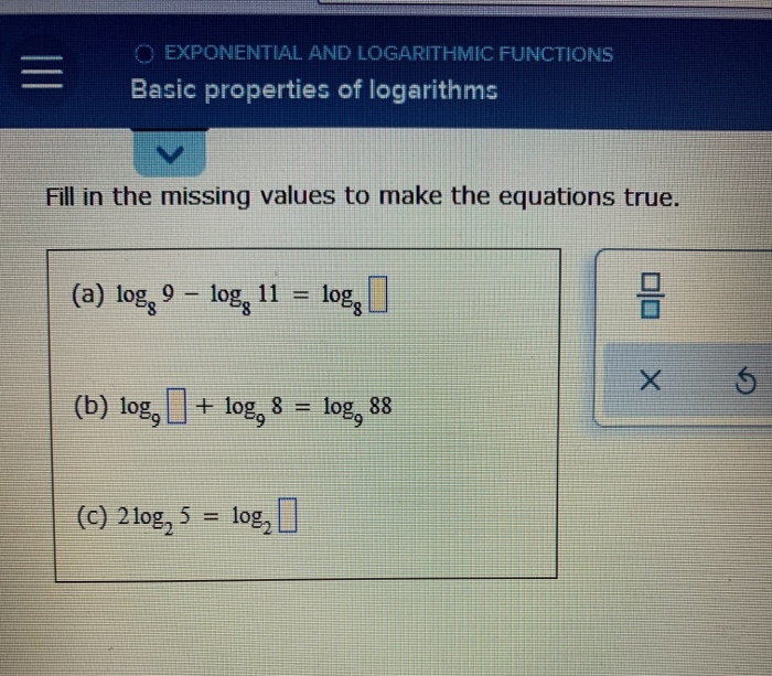 Solved III O EXPONENTIAL AND LOGARITHMIC FUNCTIONS Basic | Chegg.com