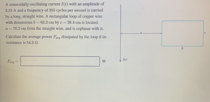 Solved A sinusoidally oscillating current I(C) with an | Chegg.com